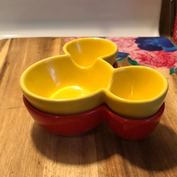Disney | Dining | Disney Mickey Mouse Bowl Silhouette Stacking Set ...